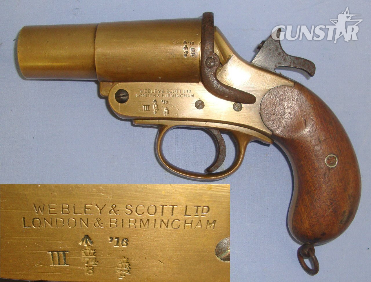 Webley & Scott Signal Flare Pistol. D 5997 None Rocket Launcher