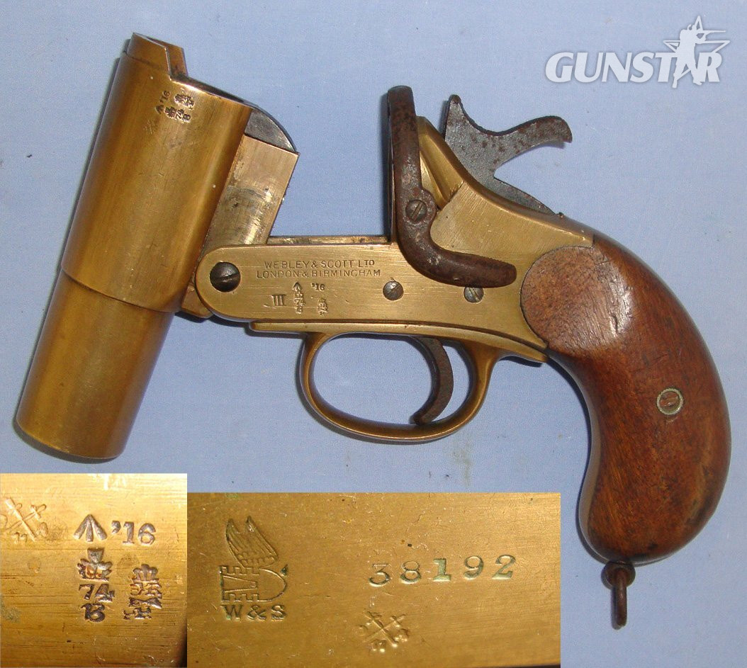 Webley & Scott Signal Flare Pistol. D 5997 None Rocket Launcher