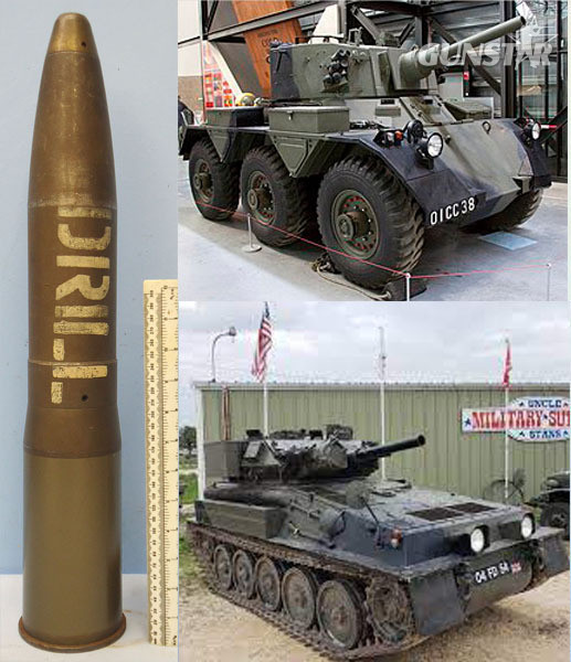 INERT. British 1986 Dated 76mm ARMDC (76.2x230R) L23A1, HE (High ...