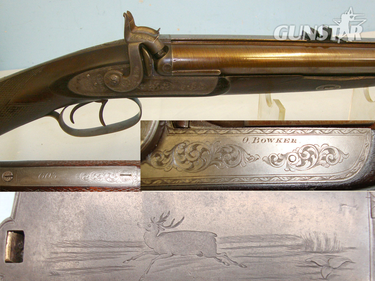 Octavius Bowker Rifle (.550 Calibre Rifled Barrel & 13 Bore Smoothbore ...