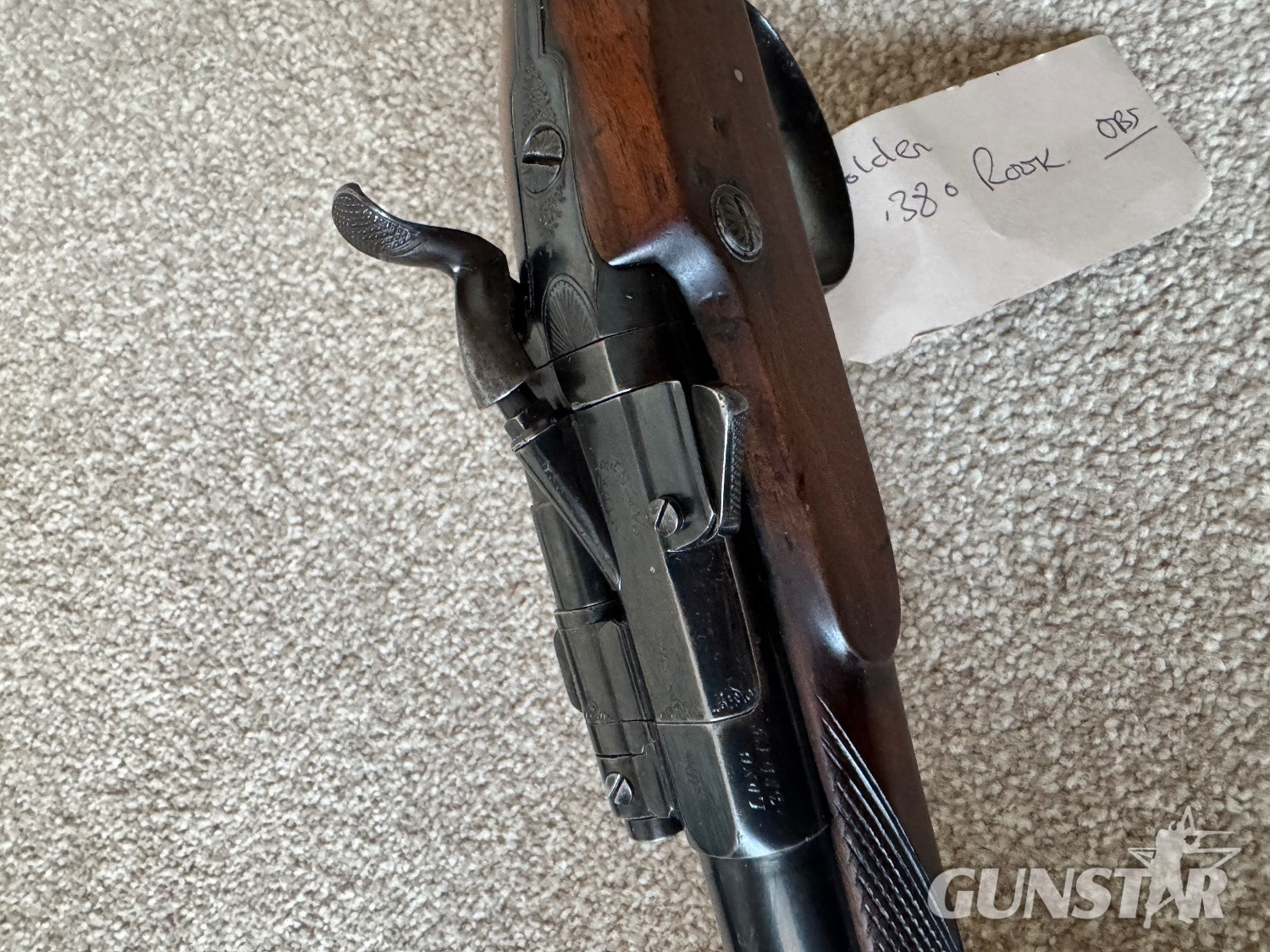 William Golden Rook Rifle in .380 long cf. william Golden. Snider ...